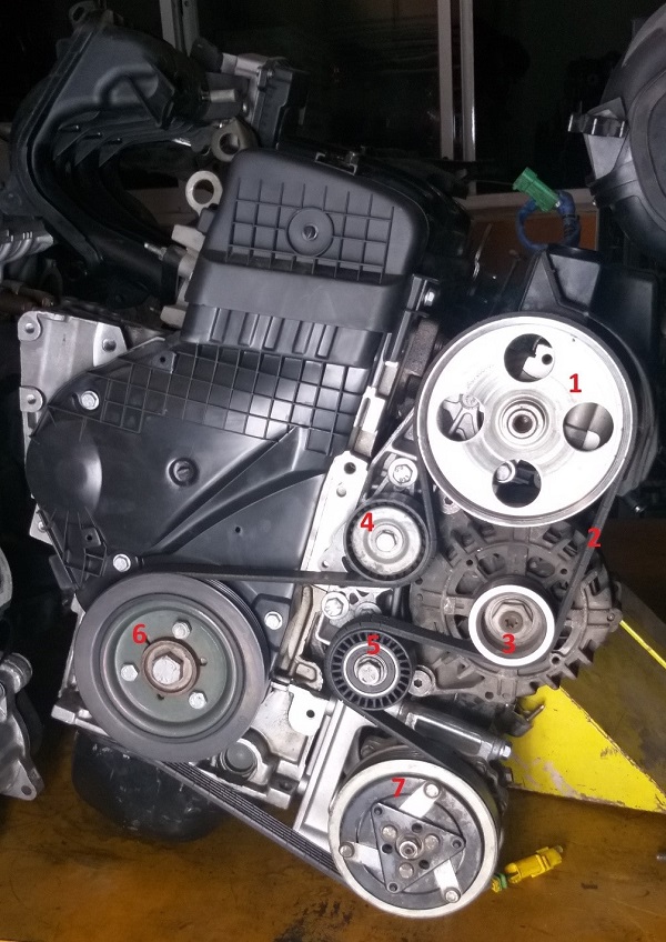 تعویض تسمه دینام 206 (TU3&TU5)