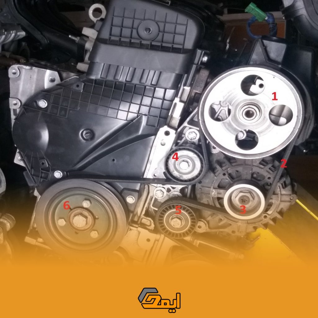 تعویض تسمه دینام 206 (TU3&TU5)